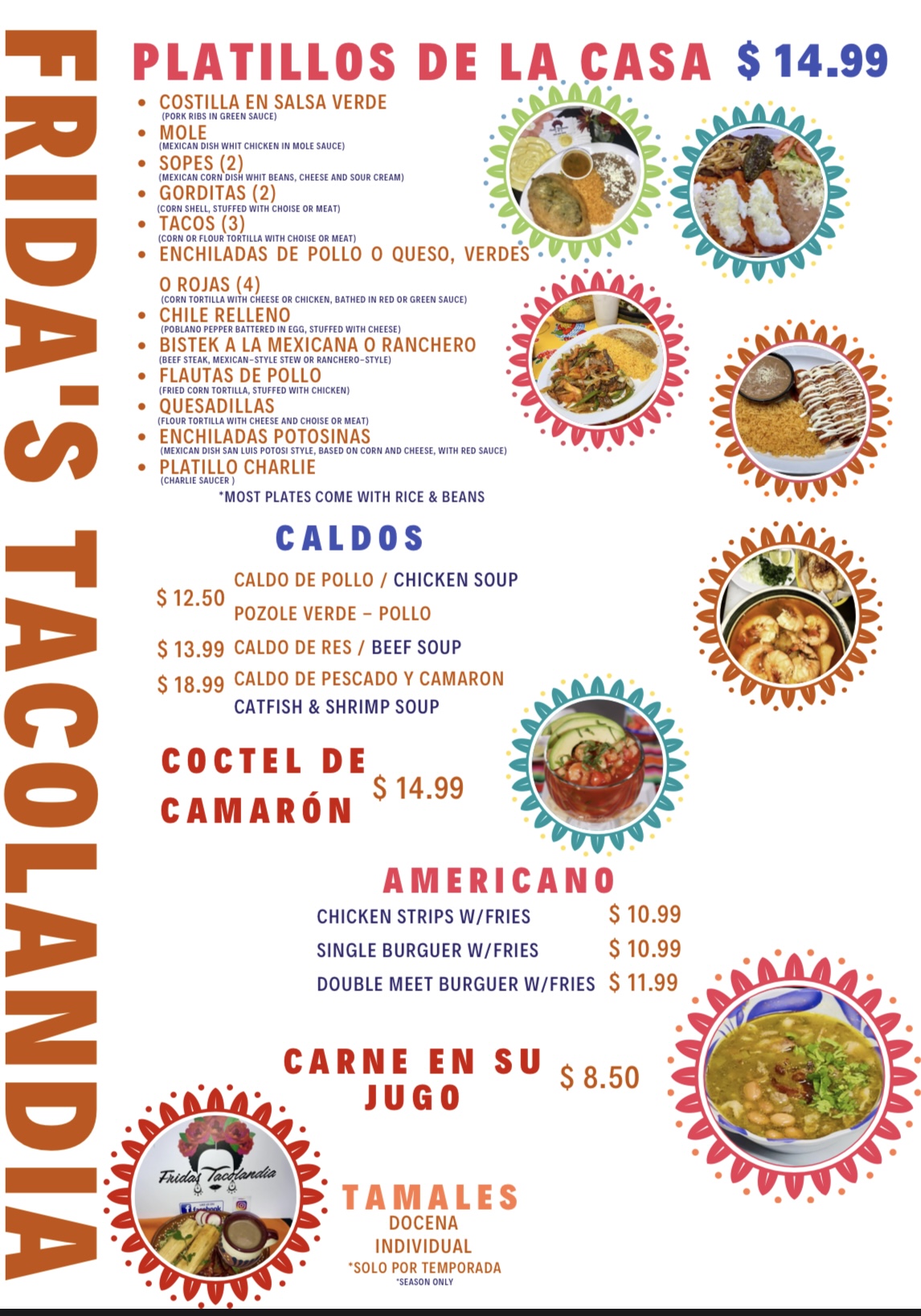 Menu – Fridas Tacolandia