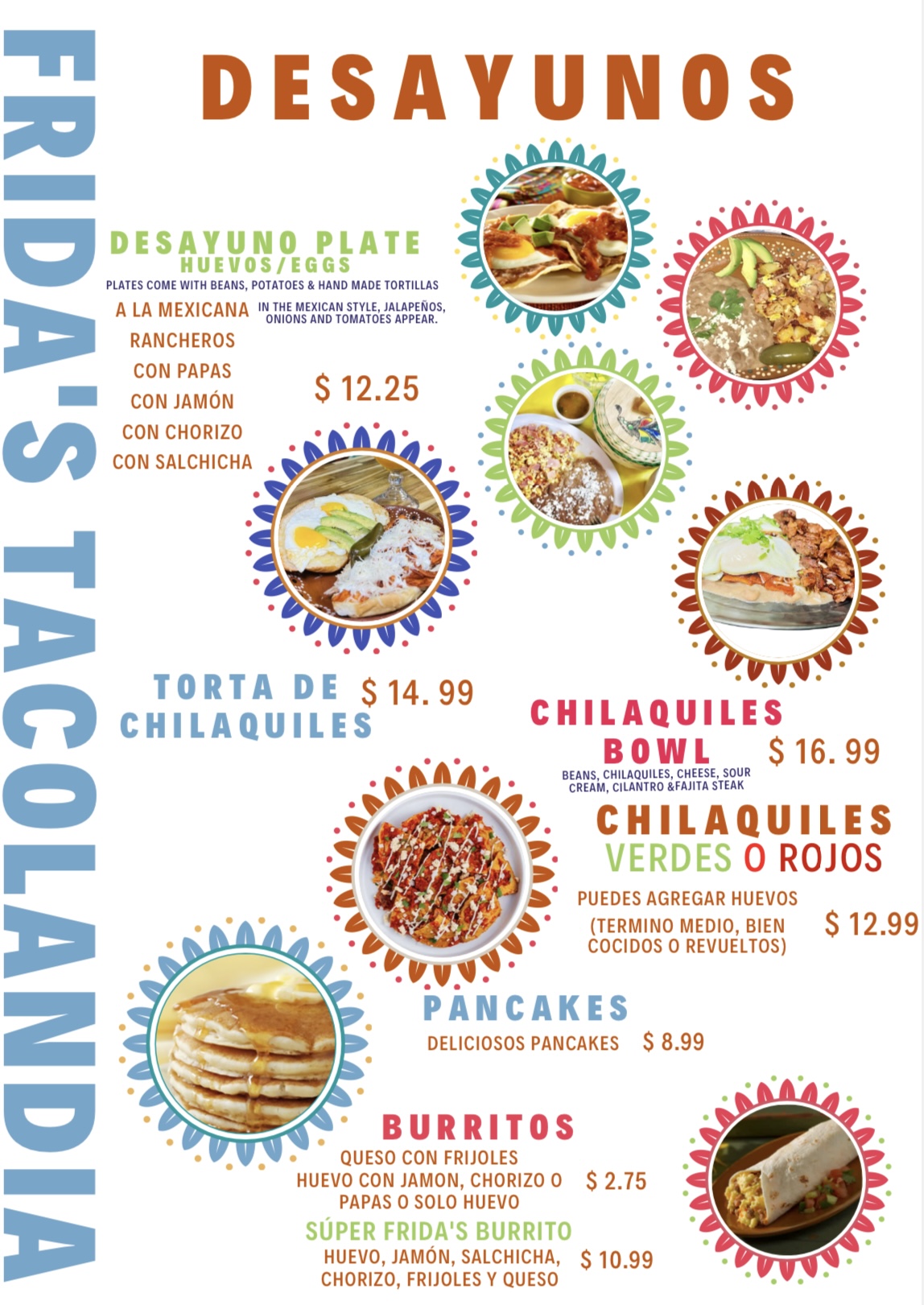 Menu – Fridas Tacolandia